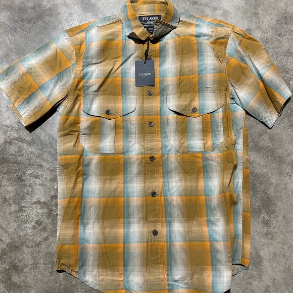 Filson | Shirts | Nwt Filson Feather Cloth Short Sleeve Shirt Button Up ...